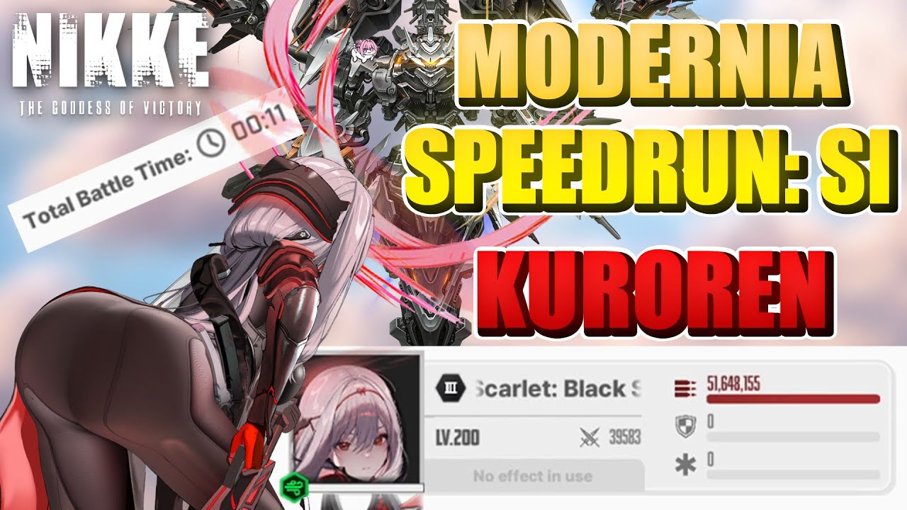 NIKKE Modernia Special Interception Stage 9 Speedrun 11 Seconds feat ...