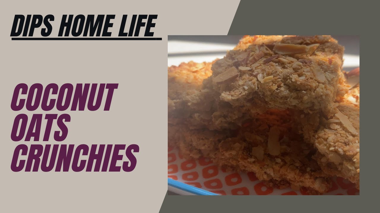 Coconut Oats crunchies |Oats recipe - YouTube