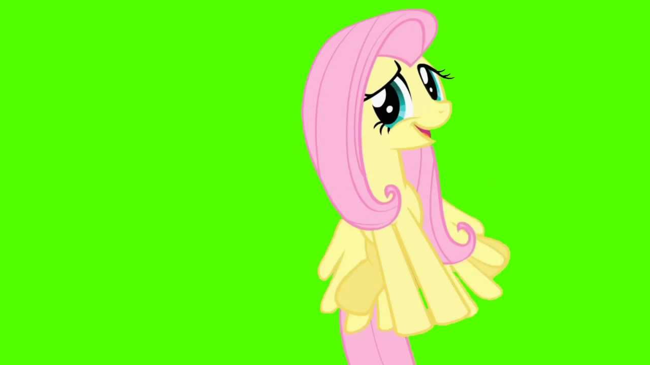 Fluttershy Sings - Green Screen Ponies - YouTube