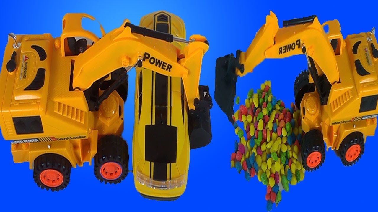 Backhoe Excavator For Kids - Formation and uses - Bucket Wheel - Toy ...