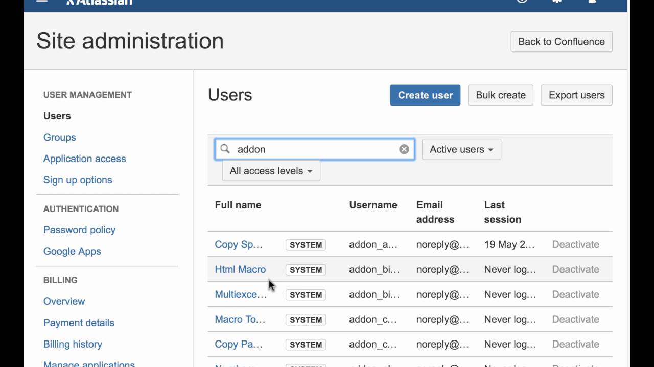 Confluence add-on permissions - YouTube