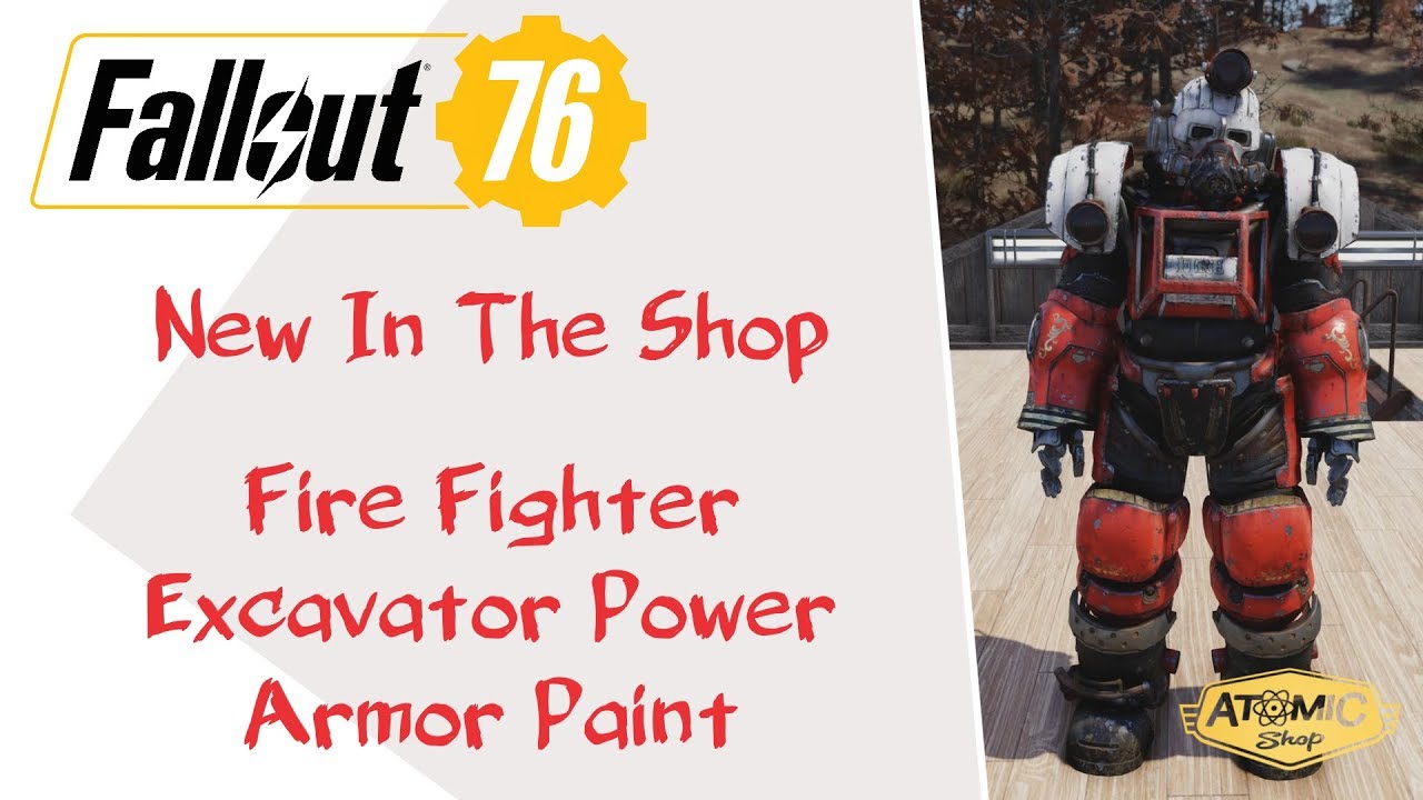 Fallout 76 | Fire Fighter Excavator Power Armor Paint | New In The Shop ...