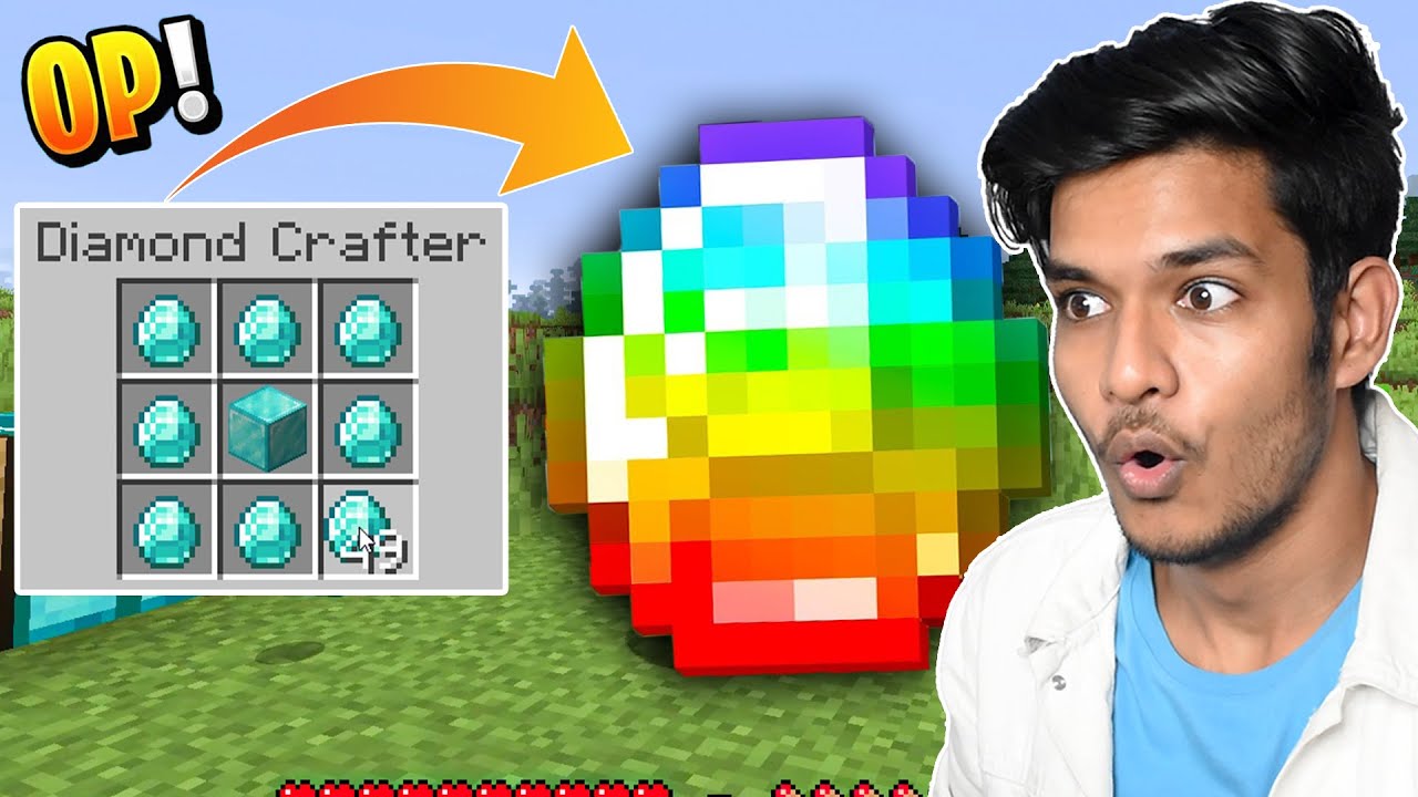 Crafting New Super Diamonds In Minecraft - YouTube
