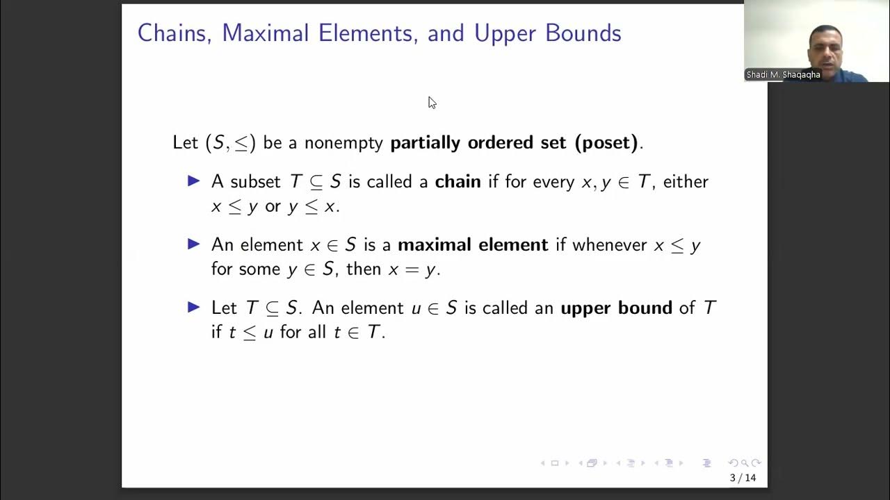 Zorn’s Lemma Explained: Finding Maximal Submodules in Cyclic Modules - YouTube