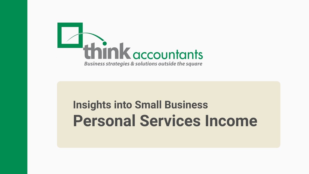 Think Podcast - Personal Services Income - YouTube