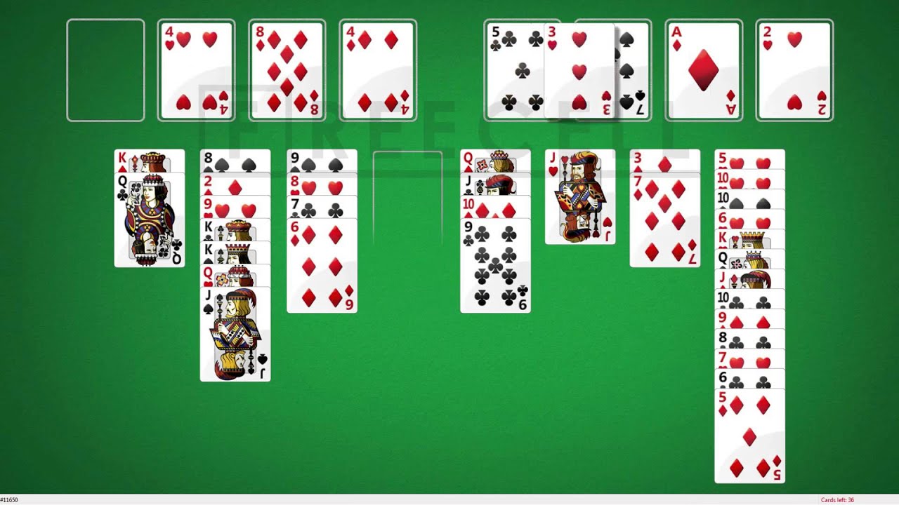 Solution to freecell game #11650 in HD - YouTube