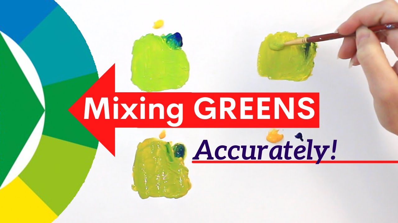 Mixing Green ACCURATELY (Use This Colour Wheel "Trick") - YouTube
