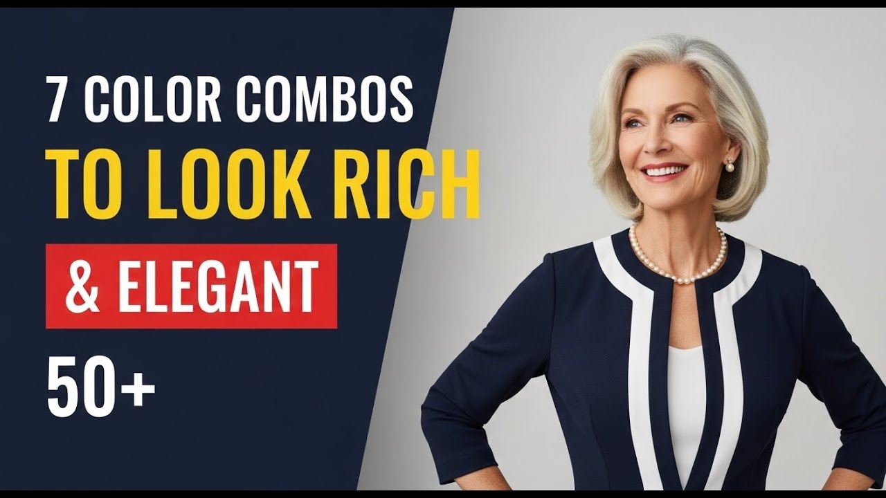 7 Color Combinations That Make Women Over 50 Look RICH | Elegant Woman ...