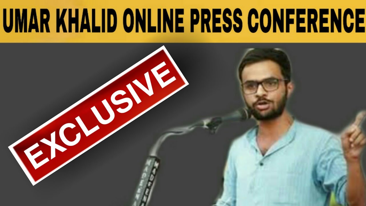 Umar Khalid Online Press Conference - YouTube