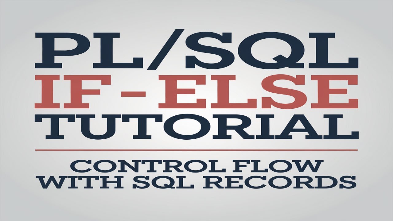 Conditional Logic Statements In Plsql By Data From Sql Query Youtube