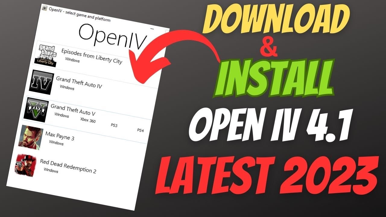 Download Open IV 4.1 Latest (2023) | Urdu & HINDI - YouTube