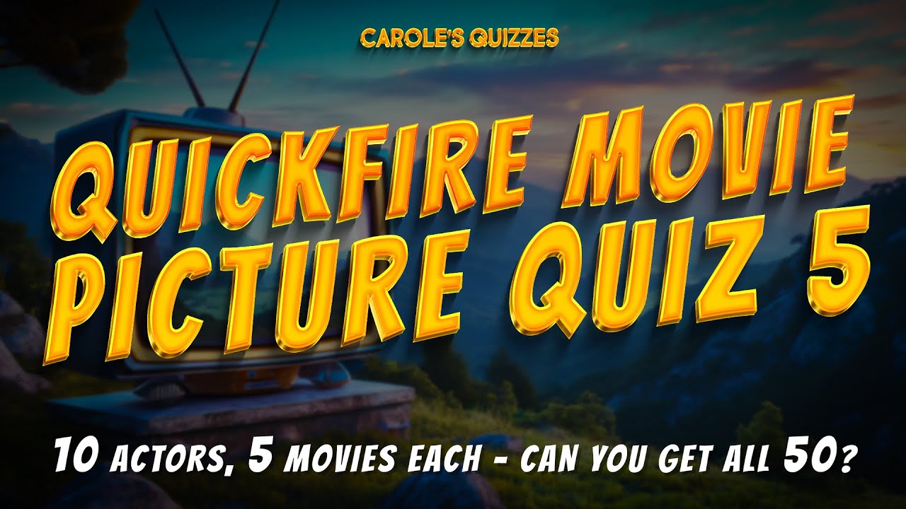 Quickfire Movie Picture Quiz 5 : 50 More Movies - Name Them All! - YouTube