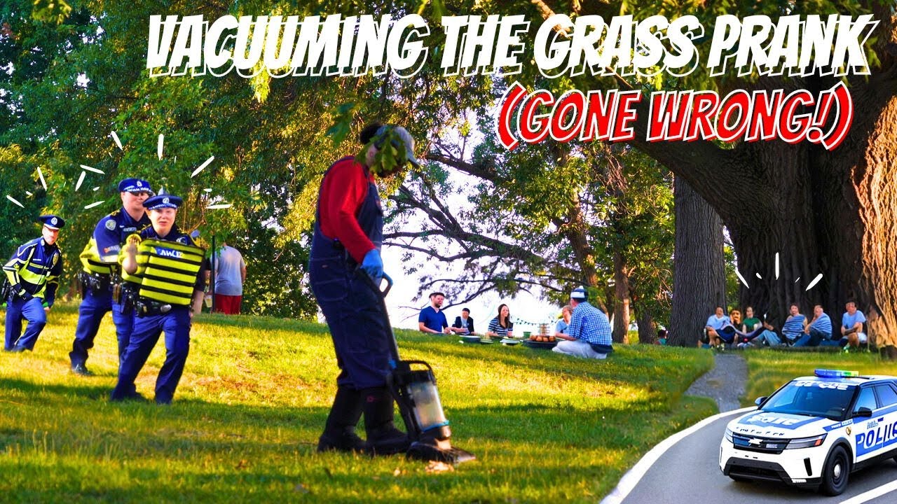 Vacuuming The Grass Prank! *GONE WRONG* - YouTube