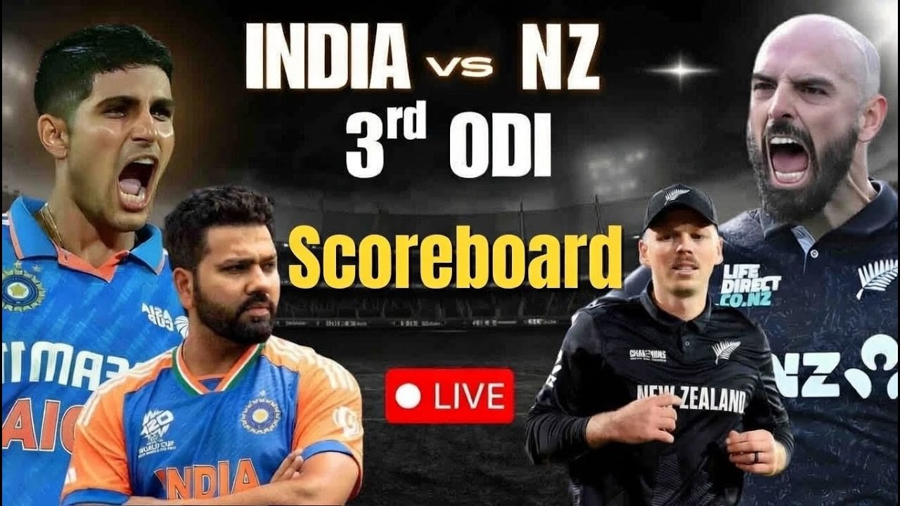 India vs New Zealand 3rd ODI LIVE | Scorecard | The decider is set for ...