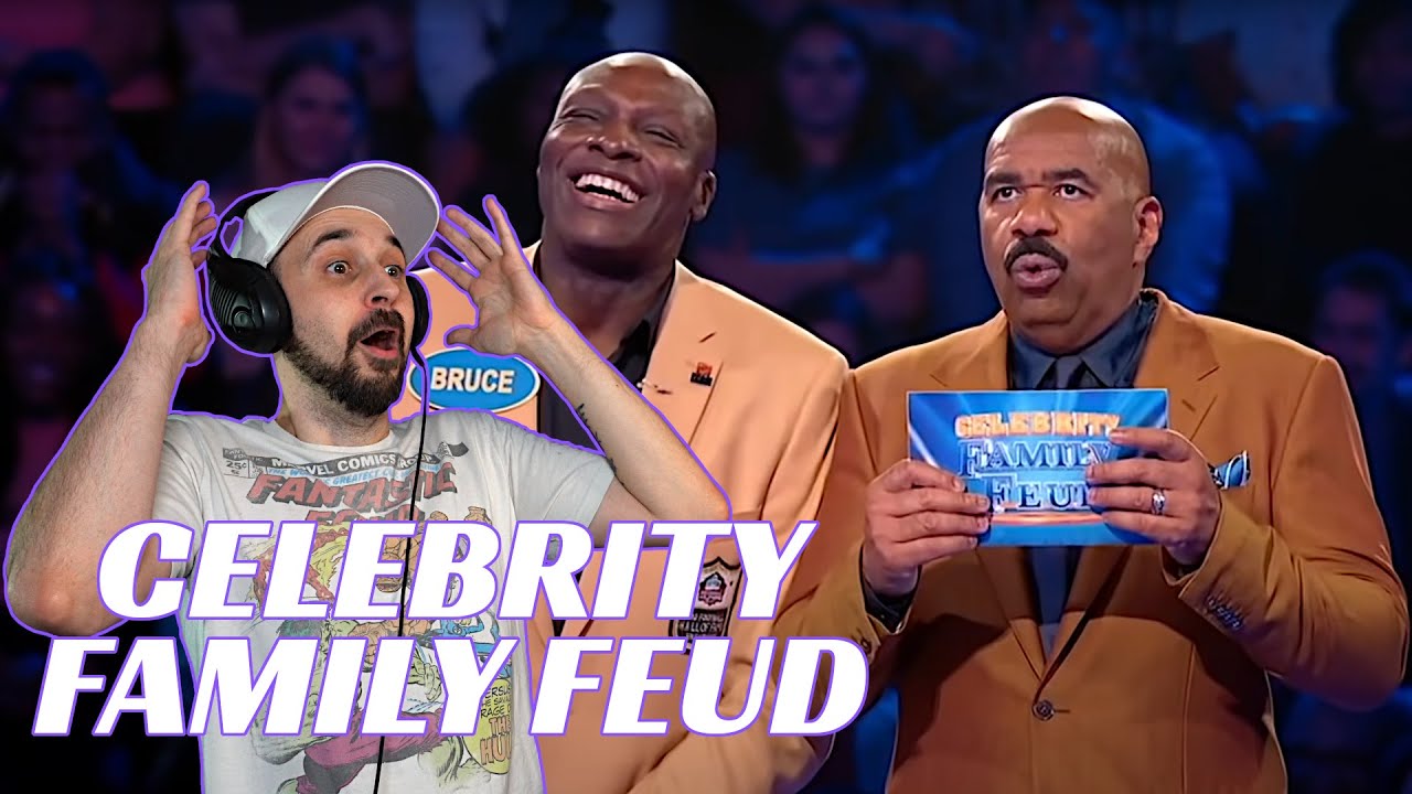 REPLACE HIS HOOK WITH WHAT?! Celebrity Family Feud Reaction - YouTube