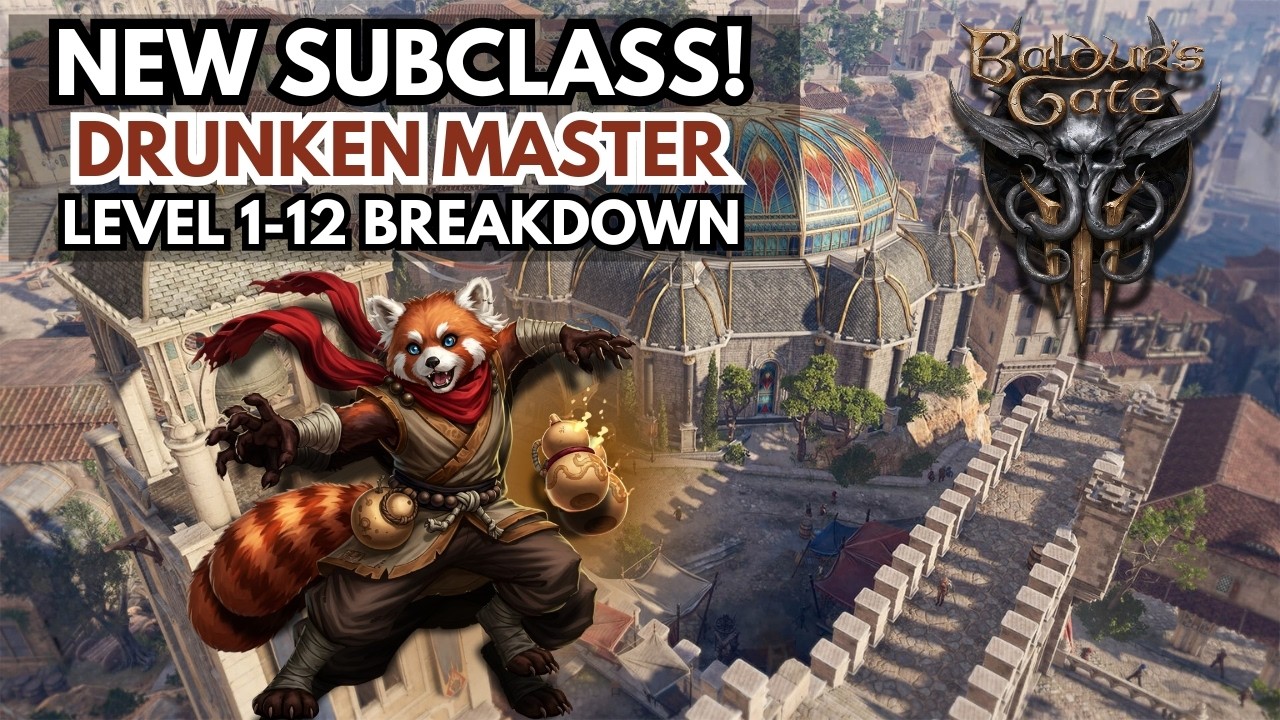Drunken Master Monk Level 1–12 Walkthrough | Baldur’s Gate 3 Patch 8 ...