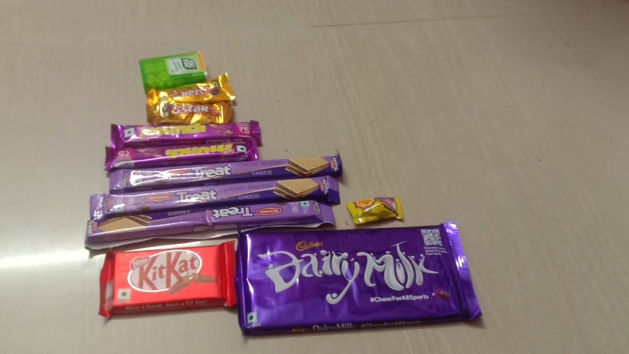 LOT OF LOVELY CHOCOLATE AND 100 RS DAIRY MILK - YouTube