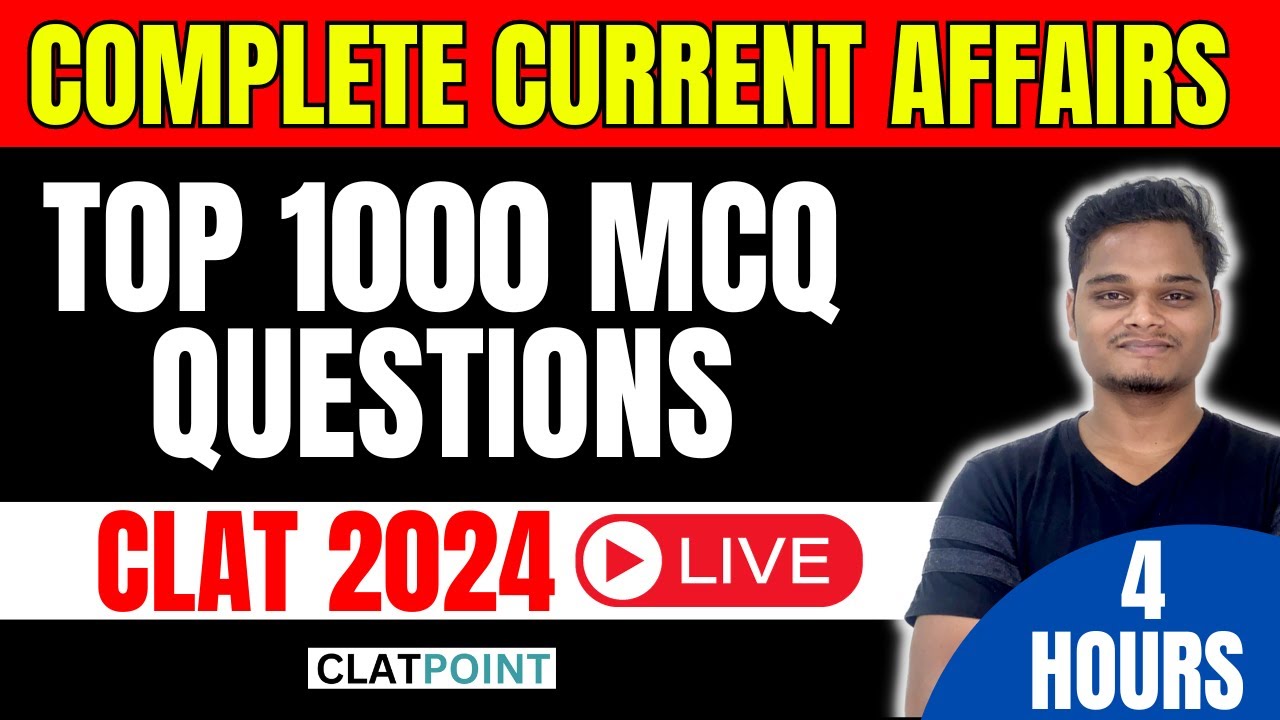 III Top 1000 MCQ Questions | Complete Current Affairs in One Shot ...