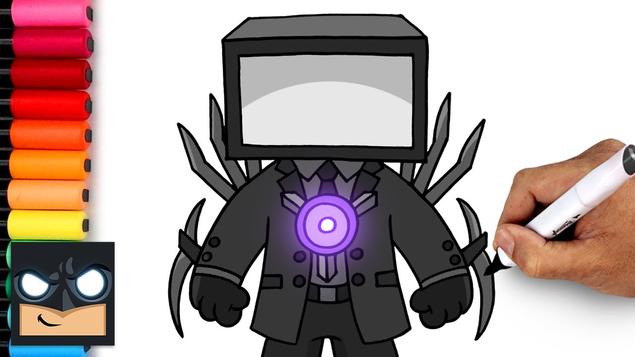 How To Draw Titan TV Man | Skibidi Toilet - YouTube