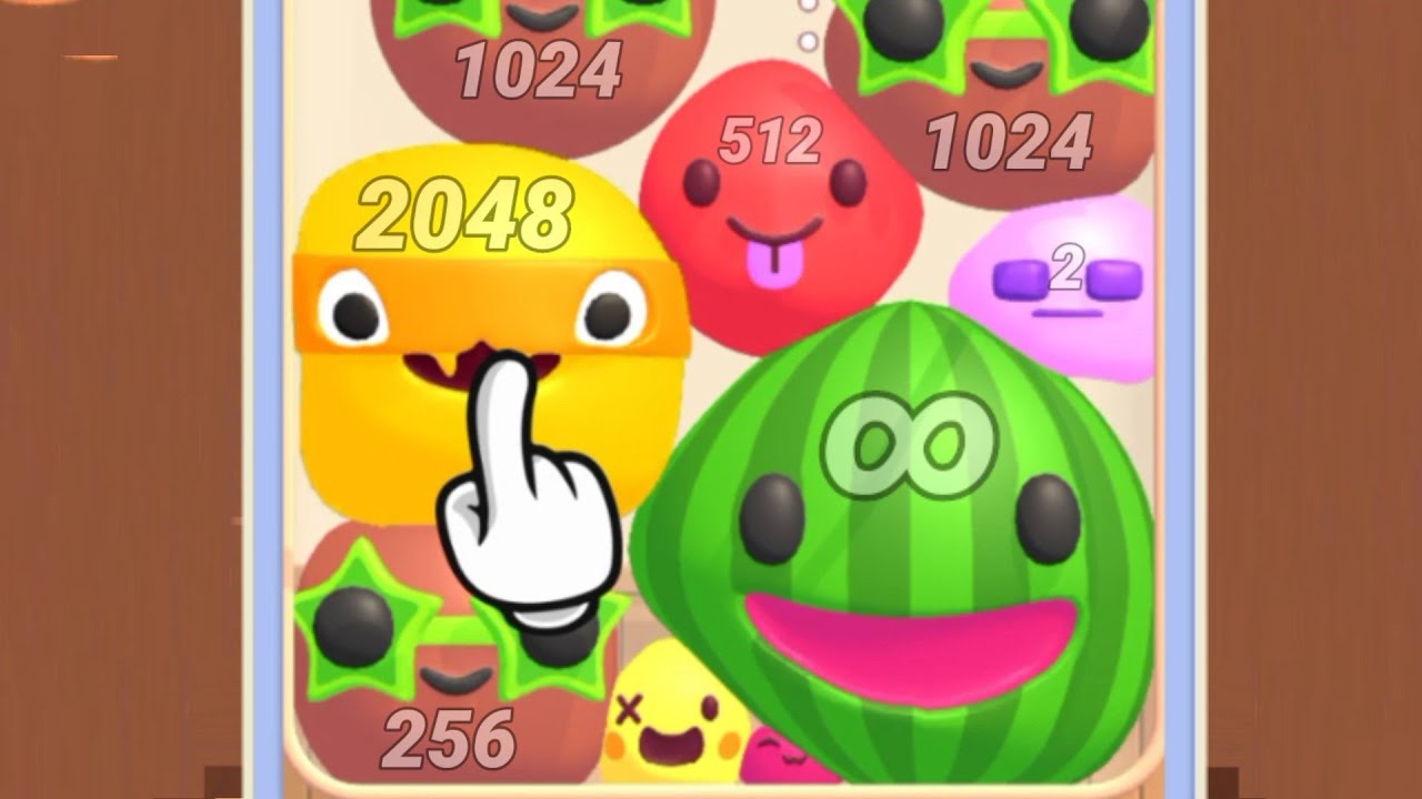 🍉 Melon Slime Hero - smile watermelon game ( jelly 2048, blob merge 3d ...