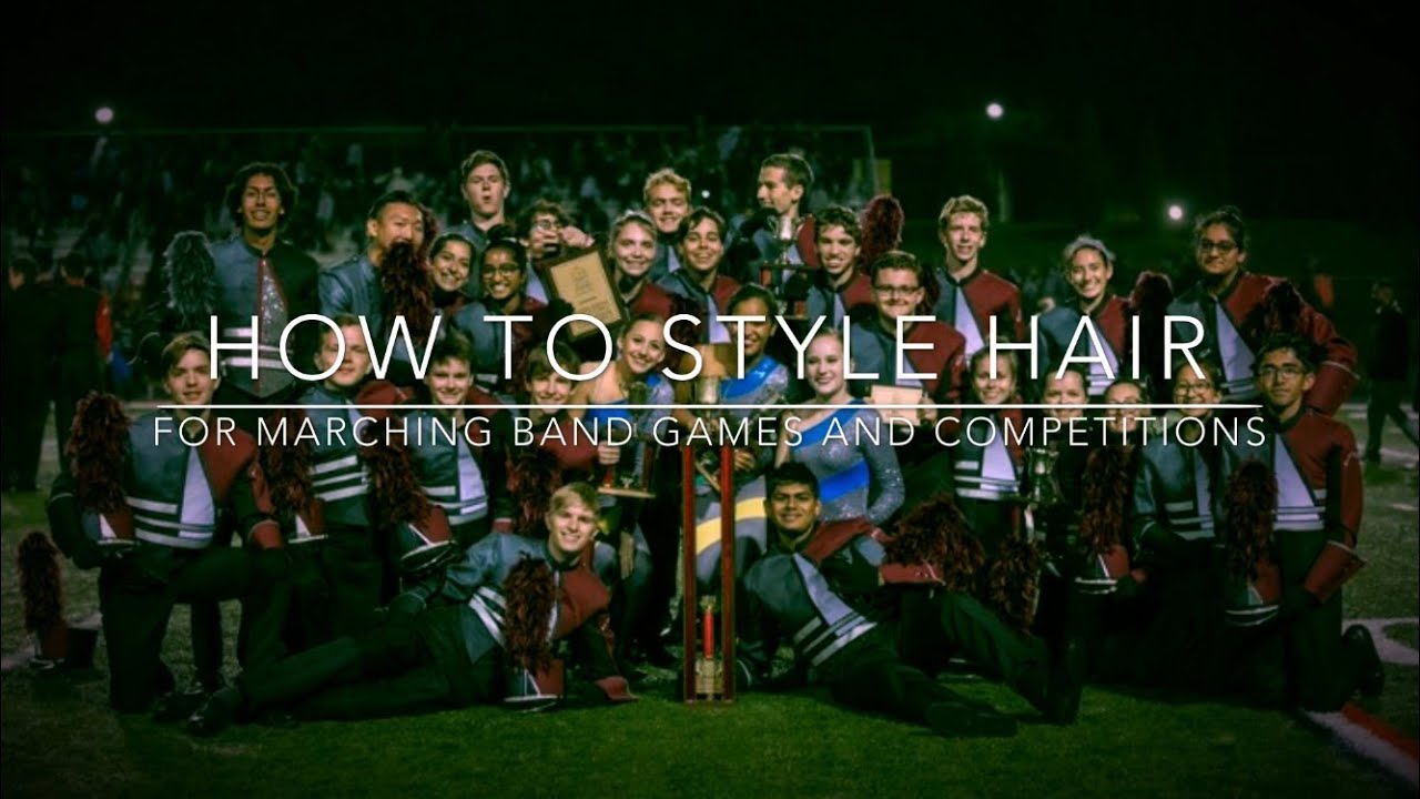How to Style Hair for Marching Band - YouTube
