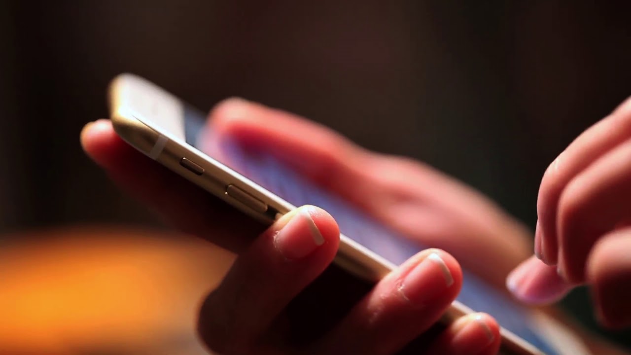 Apple Iphone Smartphone in Hand being Used HD Video Background Scene ...