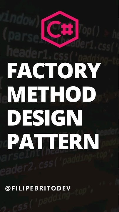 EXEMPLO FACTORY METHOD DESIGN PATTERN #shorts #csharp - YouTube