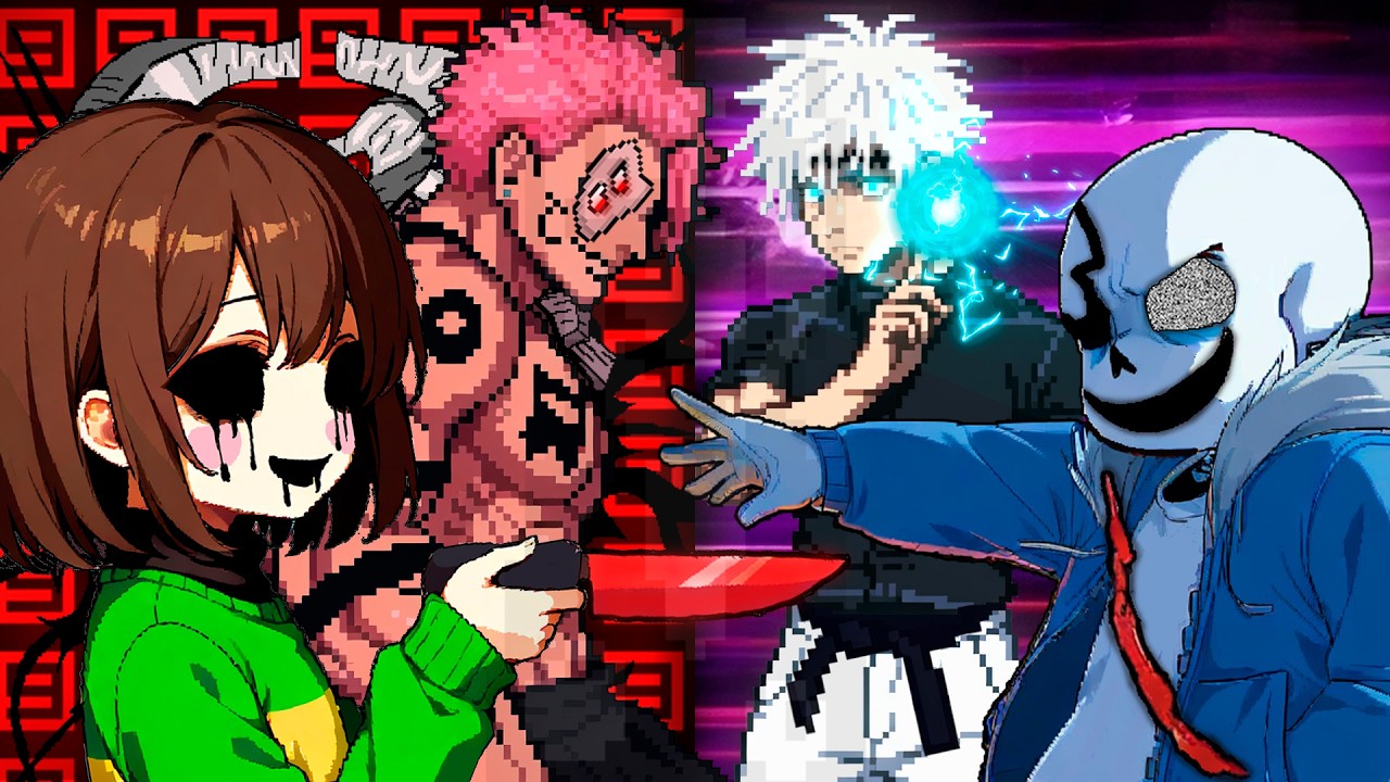 Gojo vs Sukuna, but its Undertale Last Breath - YouTube