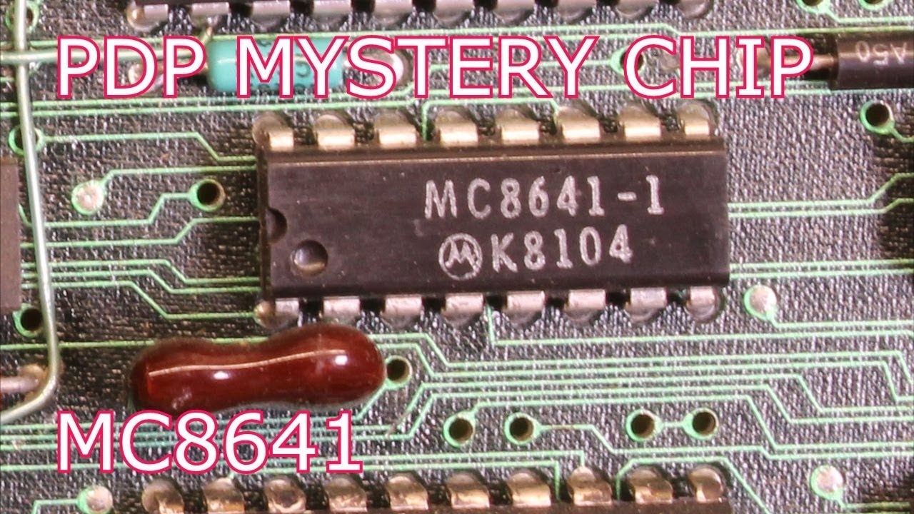 PDP 11/24 MYSTERY CHIP: MC8641 - YouTube