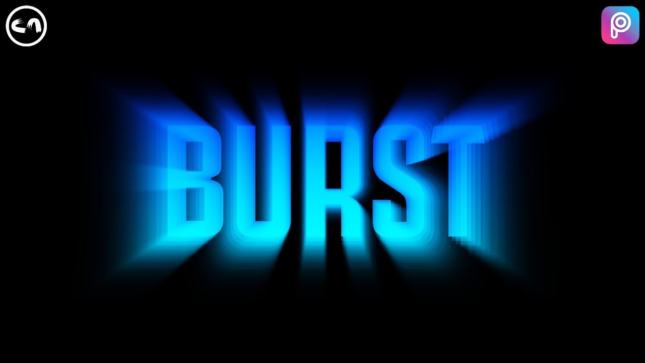 Light Burst Text Effect | Picsart Tutorial - YouTube