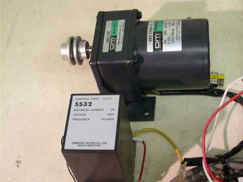 ORIENTAL MOTOR SS32 Speed control pack 動作確認 - YouTube