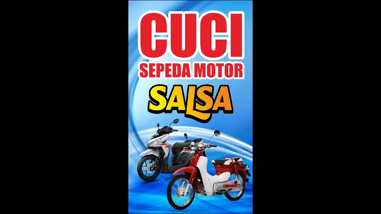 banner spanduk cuci motor - YouTube