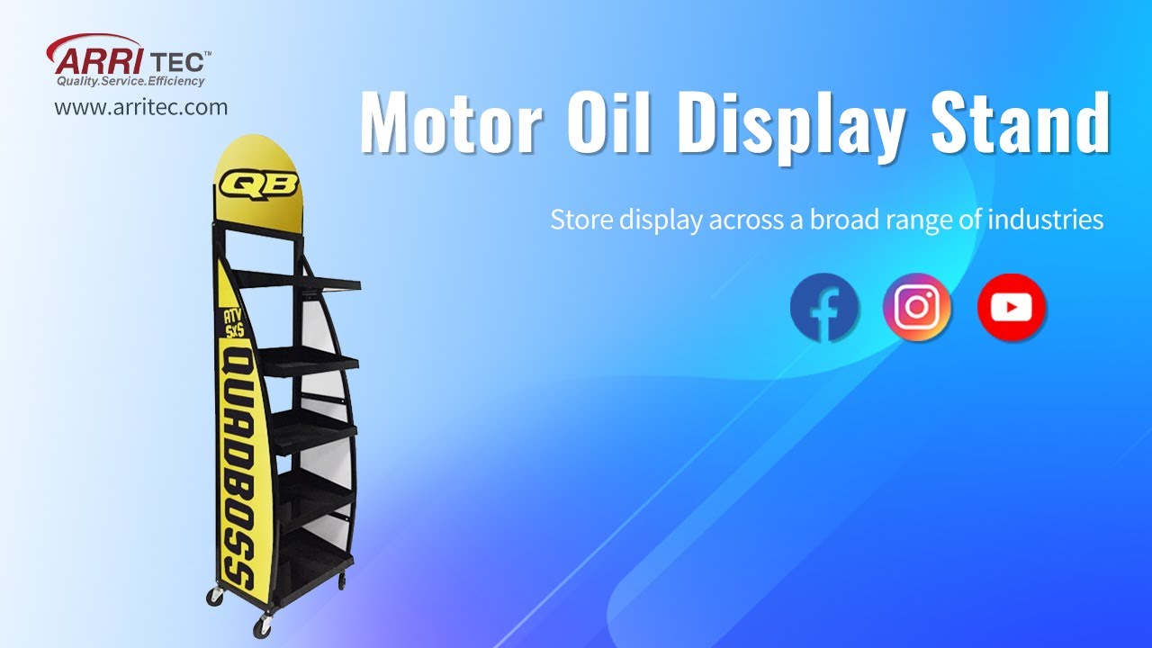 Arritec|engine oil display stand for 4s shop, Car motor oil rack liquor ...