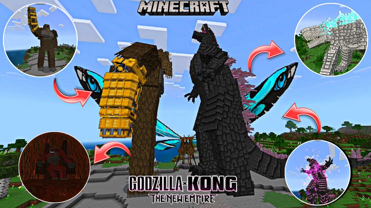 Godzilla x kong The new empire addon for minecraft pe is here !!! 🤩 ...