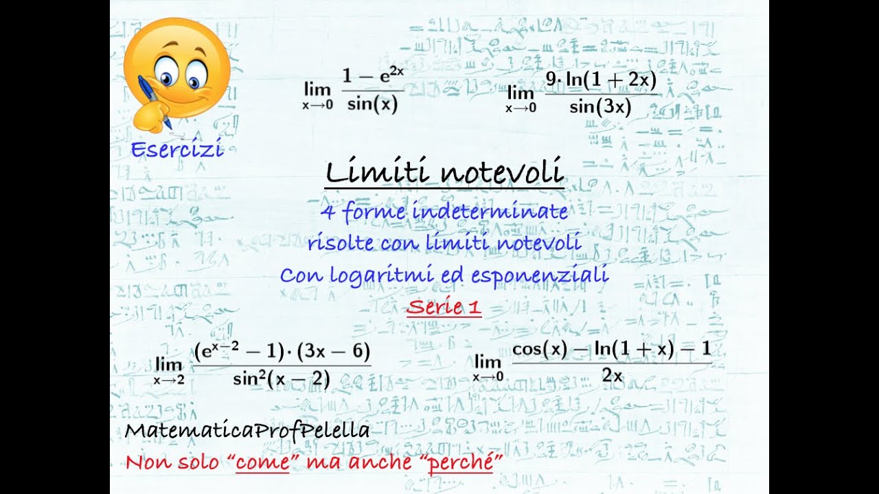Forme indeterminate con logaritmi ed esponenziali risolti con i limiti ...