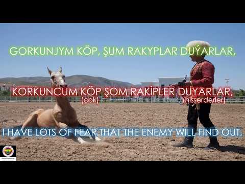 Garybym - Türkmen Türküsü Türkçe altyazılı. Turkmen Song- English Subtitles. Türkmençe