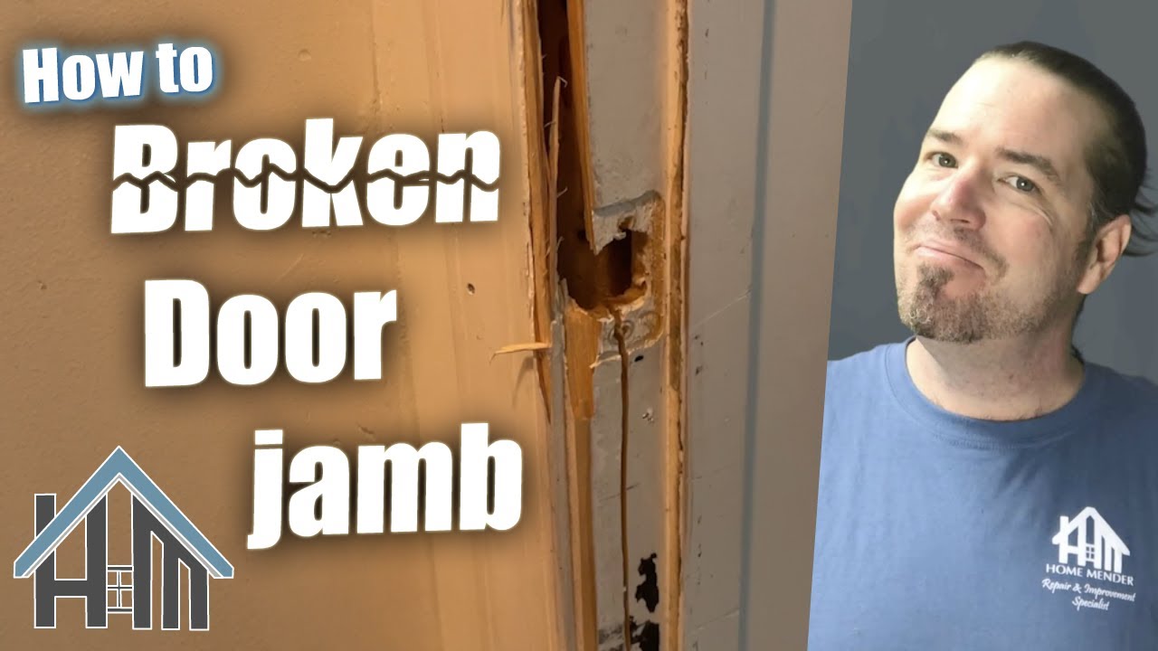 How to repair replace broken door jamb, fix interior door jamb and ...