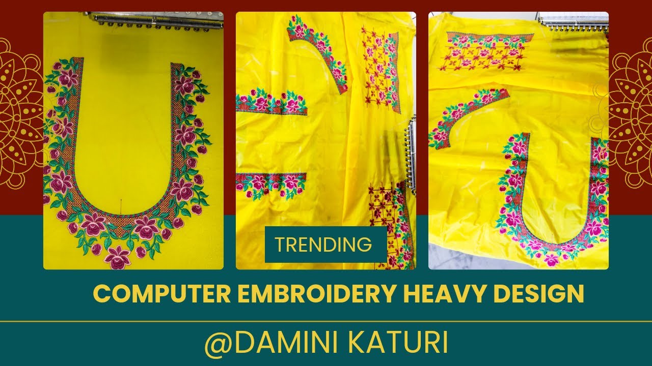 Creating Artful Embroidery Explore Heavy Designs హెవీ కంప్యూటర్ ...