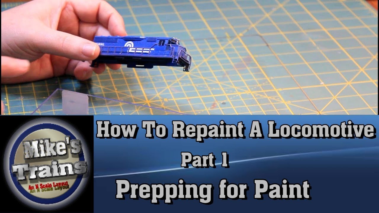 How to Repaint a locomotive: Part 1 - YouTube