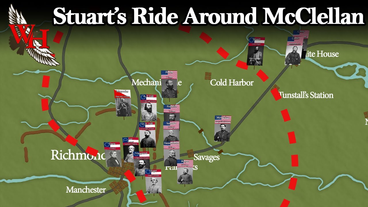 ACW: Stuart's Ride Around McClellan - "Riding 'Round McClellan" - YouTube