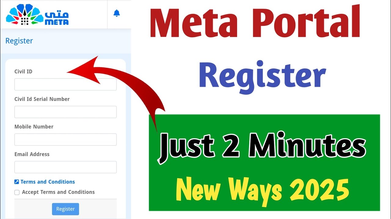 Meta portal registration online | meta portal already registered ...