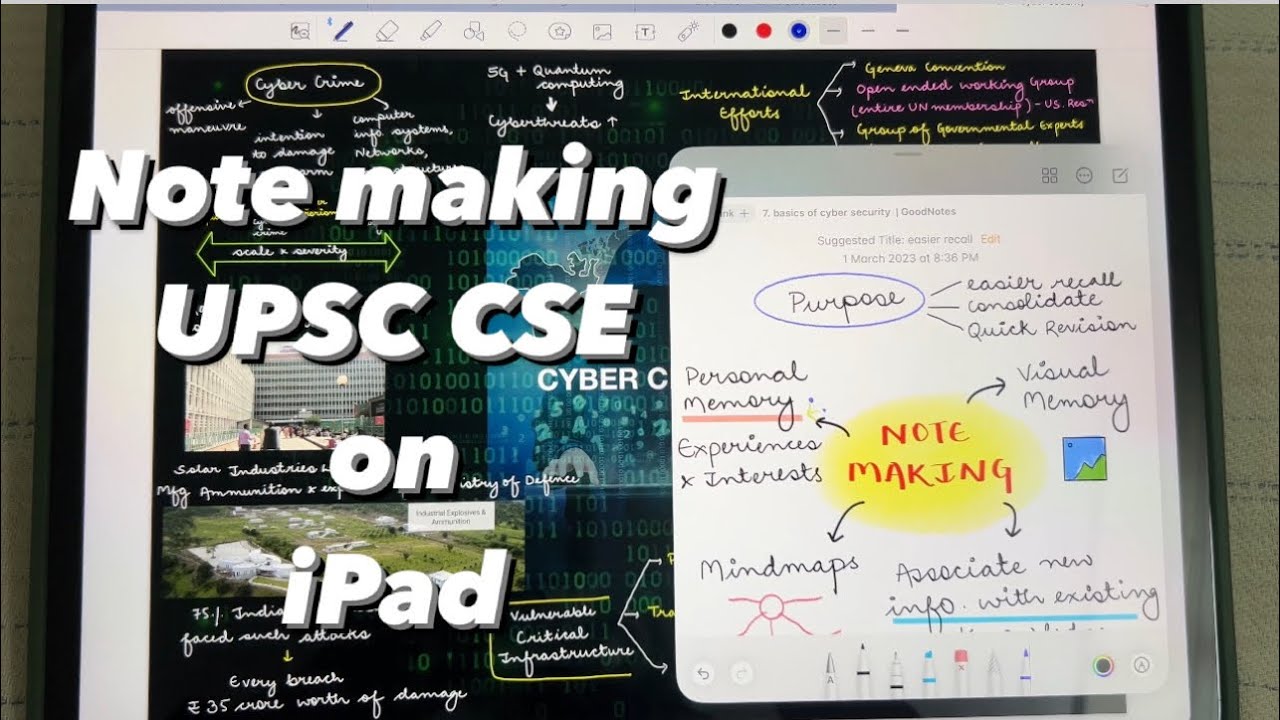 Note making 📝 for UPSC CSE using iPad ~ Part 2 - YouTube