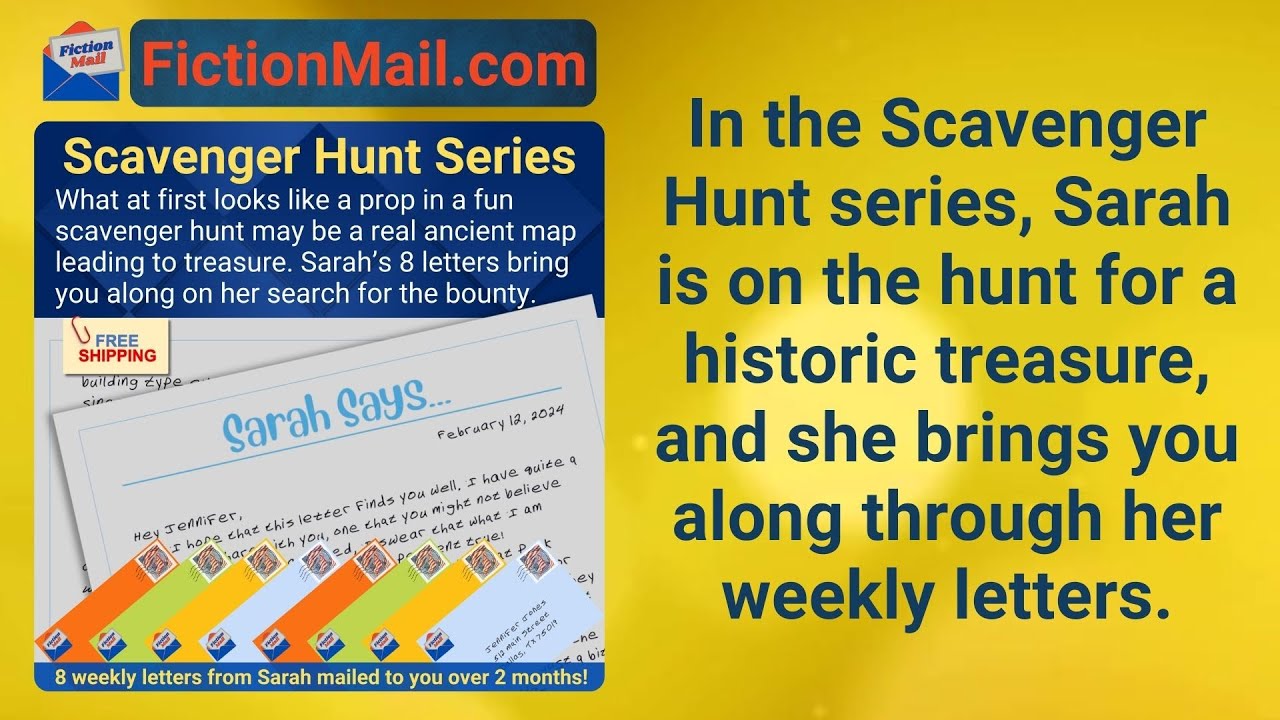 Scavenger Hunt Series of Fiction Mail Stories as Letters | A Great Gift ...