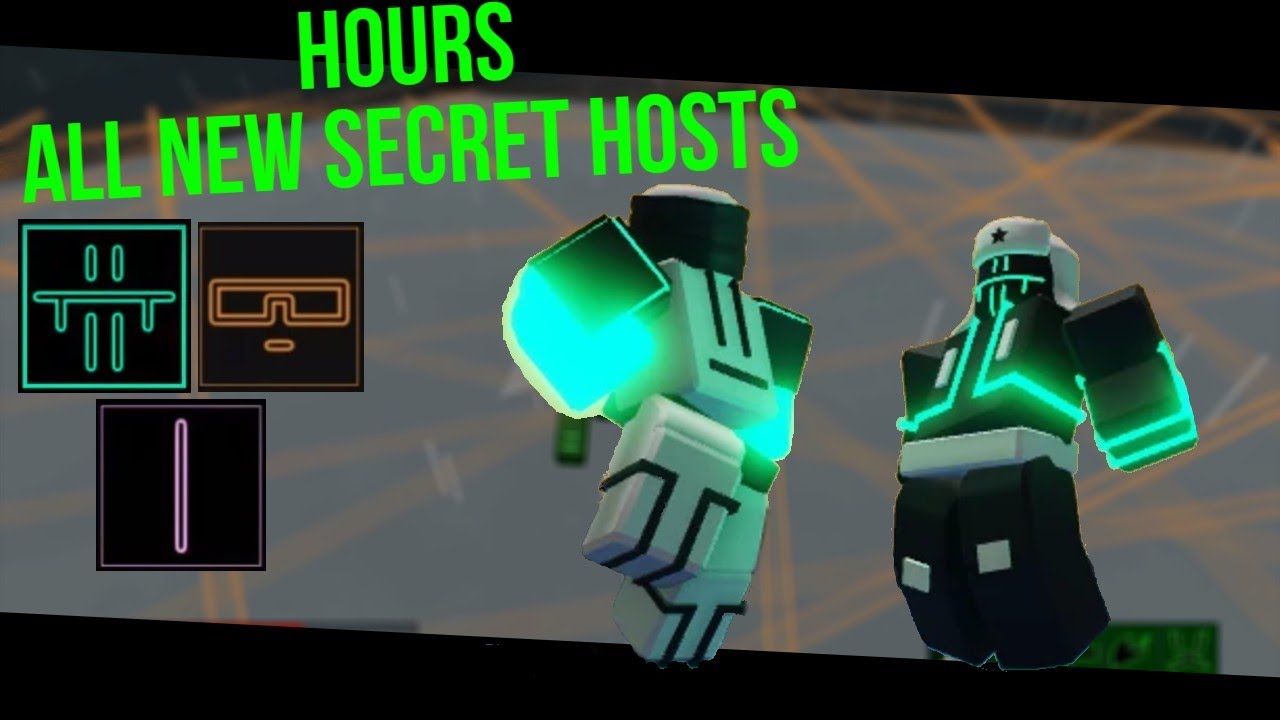 How to get All New Secret Hosts + Showcase | Roblox Hours - YouTube