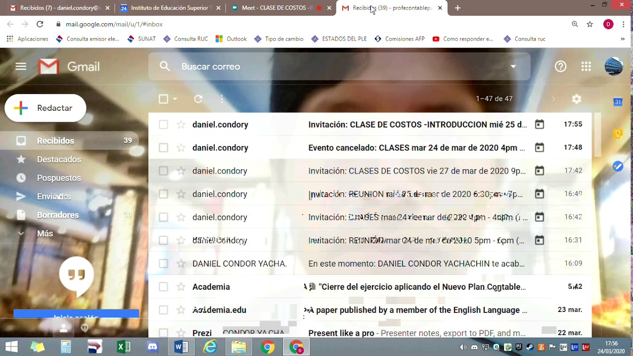 CLASES VIRTUALES EN GMAIL - YouTube