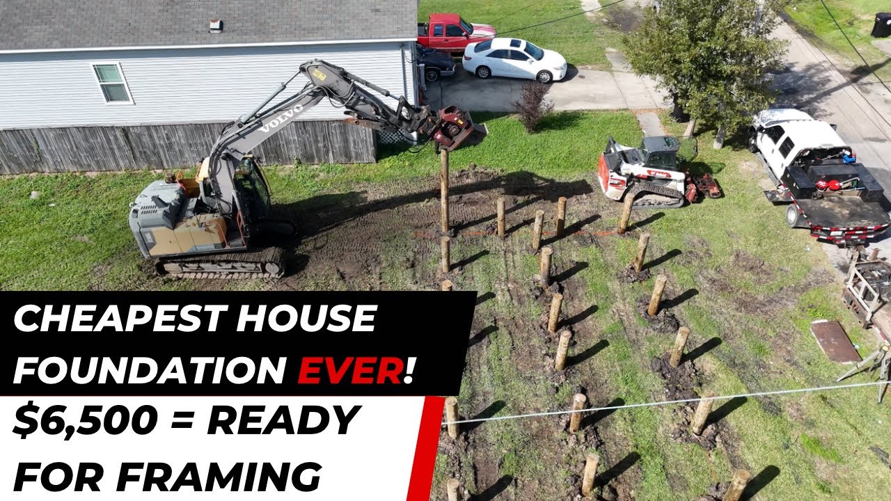 $6500 Cheap House Foundation! - YouTube