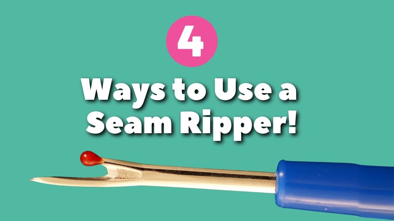 How to Use a Seam Ripper - YouTube