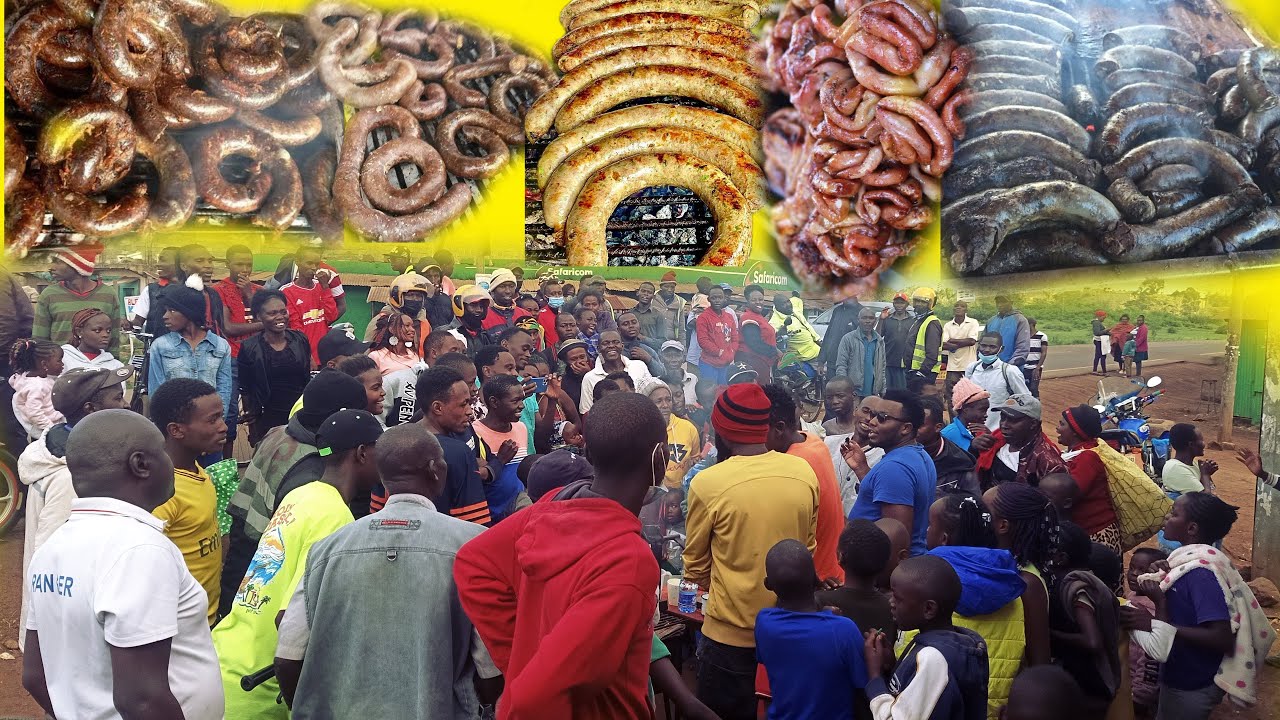 He Won 24K after eating 10 meters of mutura || Kenyans street food ...
