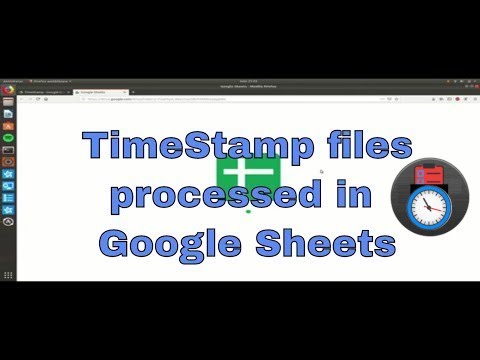 TimeStamp On Google Sheets, How To enhance your files - YouTube