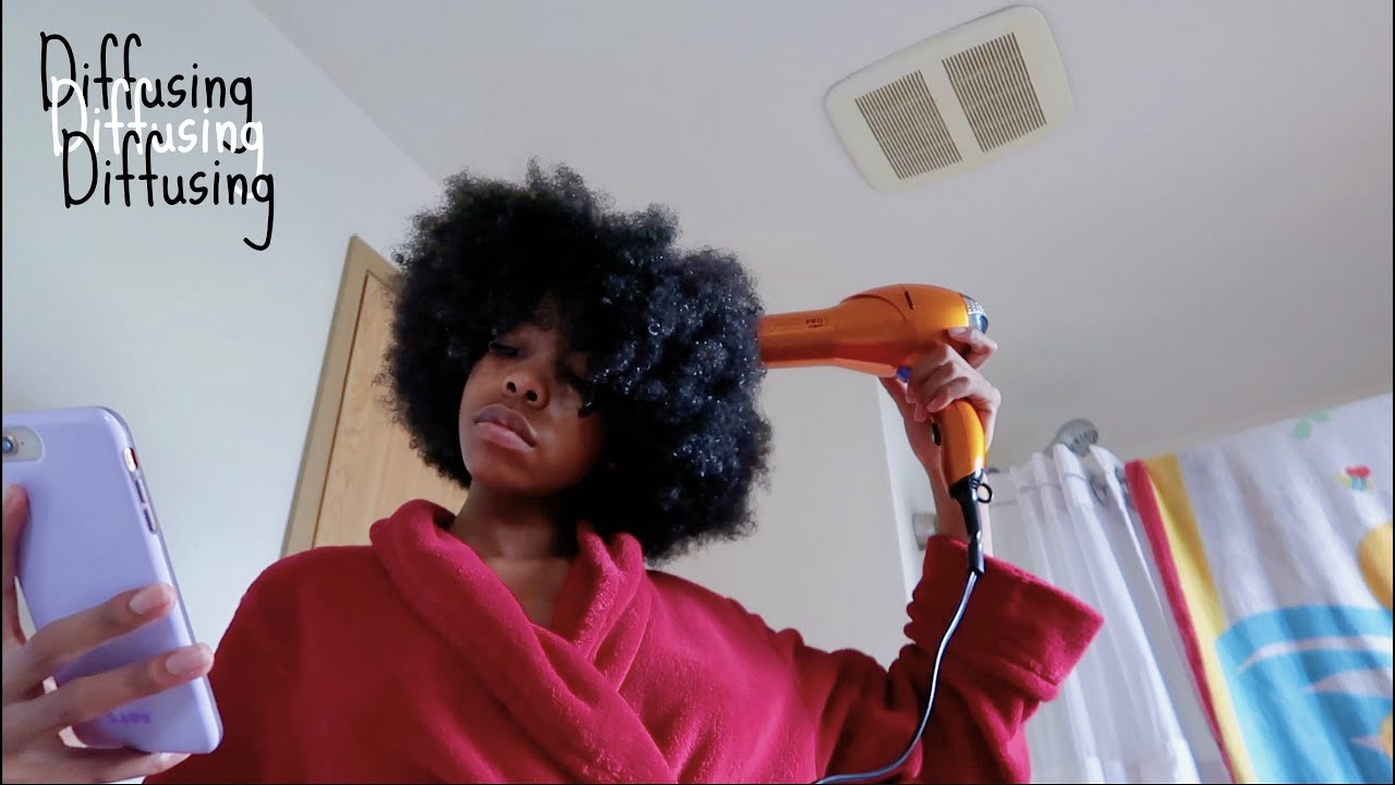 Diffusing My Hair for the First Time - YouTube